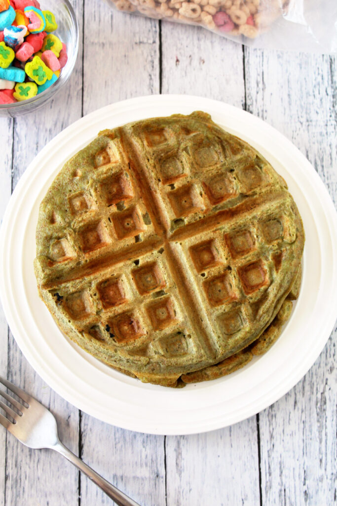 St. Patrick's Day Lucky Charms Waffles — Holoka Home