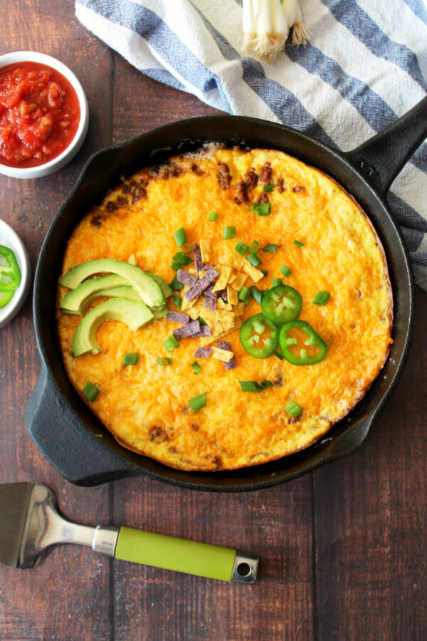 Cheesy Mexican Taco Frittata — Holoka Home