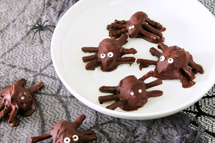 Chocolate Covered Date Spiders — Holoka Home